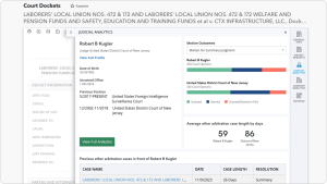 Full court docket search powered by AI