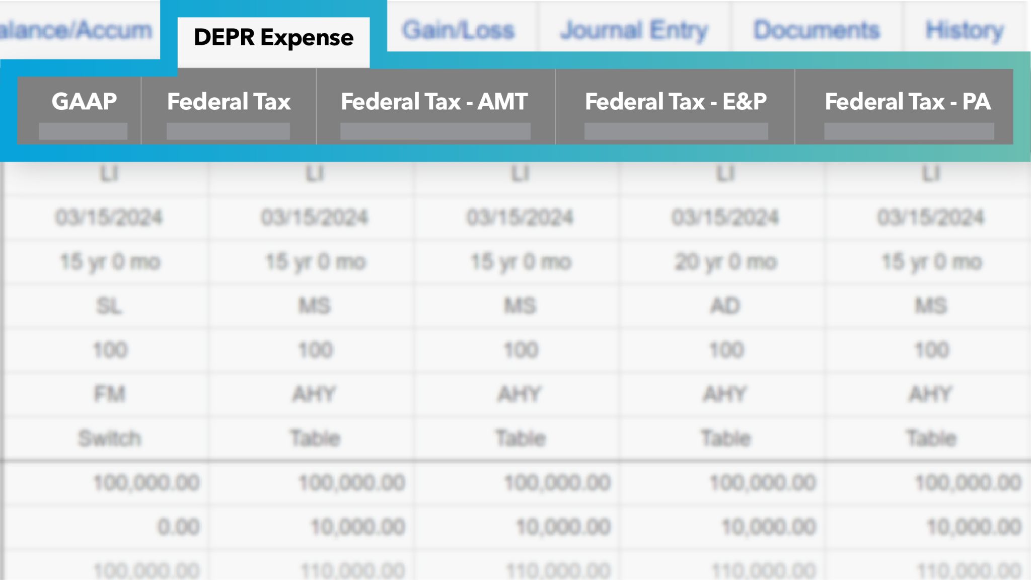 Bloomberg Tax Fixed Assets software for tax depreciation calcs ...