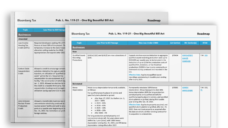 Simplify Every Aspect of OBBBA Compliance - Bloomberg Tax