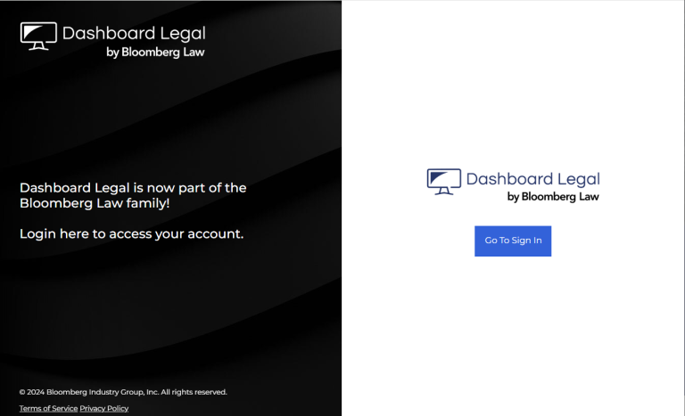 Bloomberg Login - Dashboard Legal Help