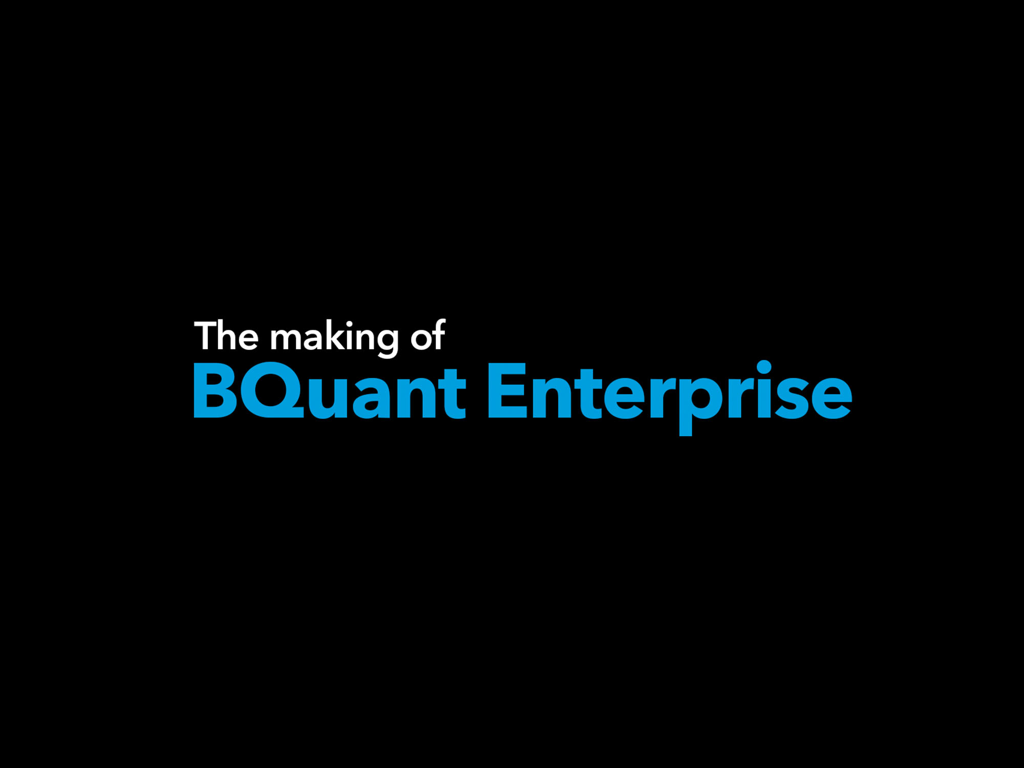 BQuant Behind the Scenes: How Bloomberg Leveled the Playing Field for ...