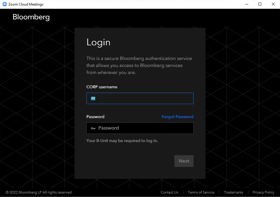 Bloomberg-issued Mac laptop setup | Bloomberg LP