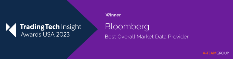 Bloomberg Wins Best Overall Market Data Provider for Fifth Consecutive ...