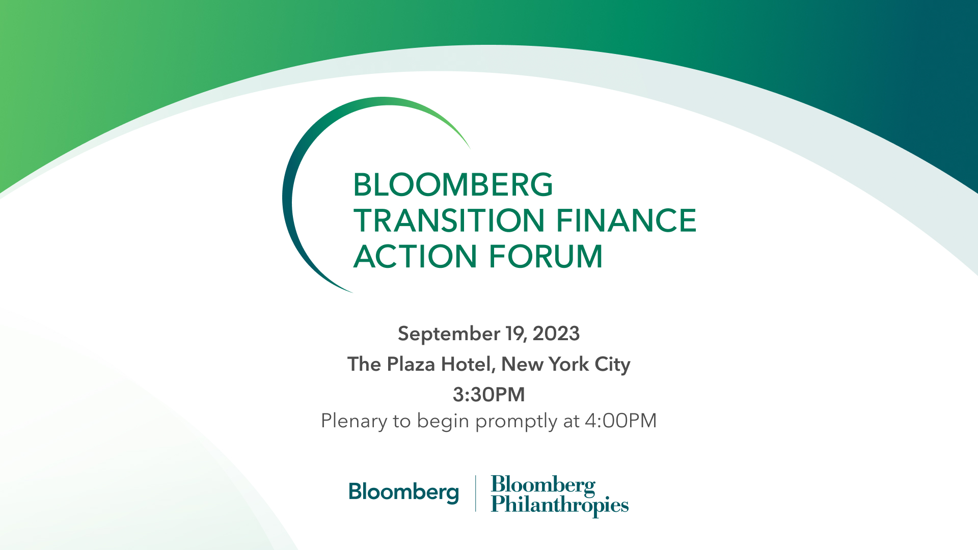 Bloomberg Announces Speaker Lineup for the Bloomberg Transition Finance Action Forum | Press ...