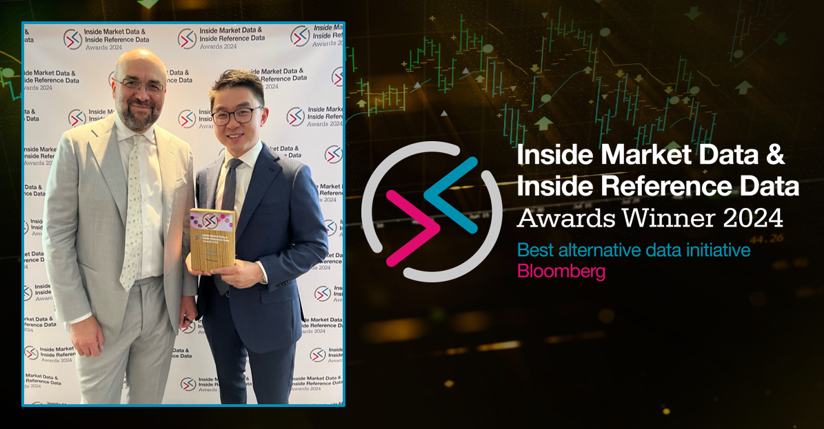 Bloomberg Wins Best Alternative Data Initiative at the WatersTechnology ...