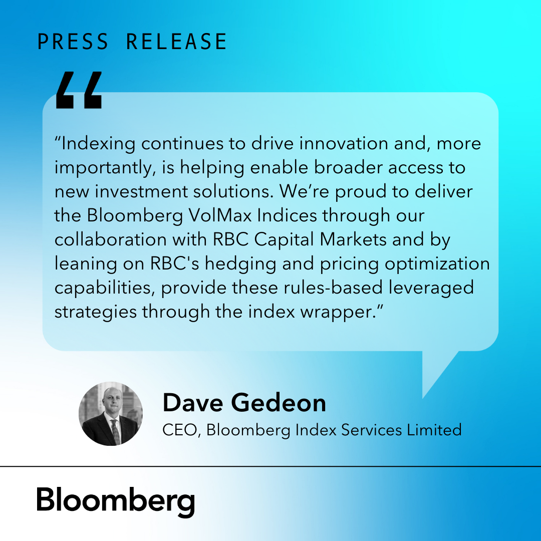 New Bloomberg VolMax Indices Combine Amplified Equity Upside with Risk ...