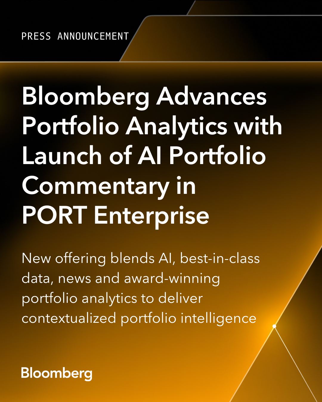 Bloomberg Advances Portfolio Analytics with Launch of AI Portfolio ...