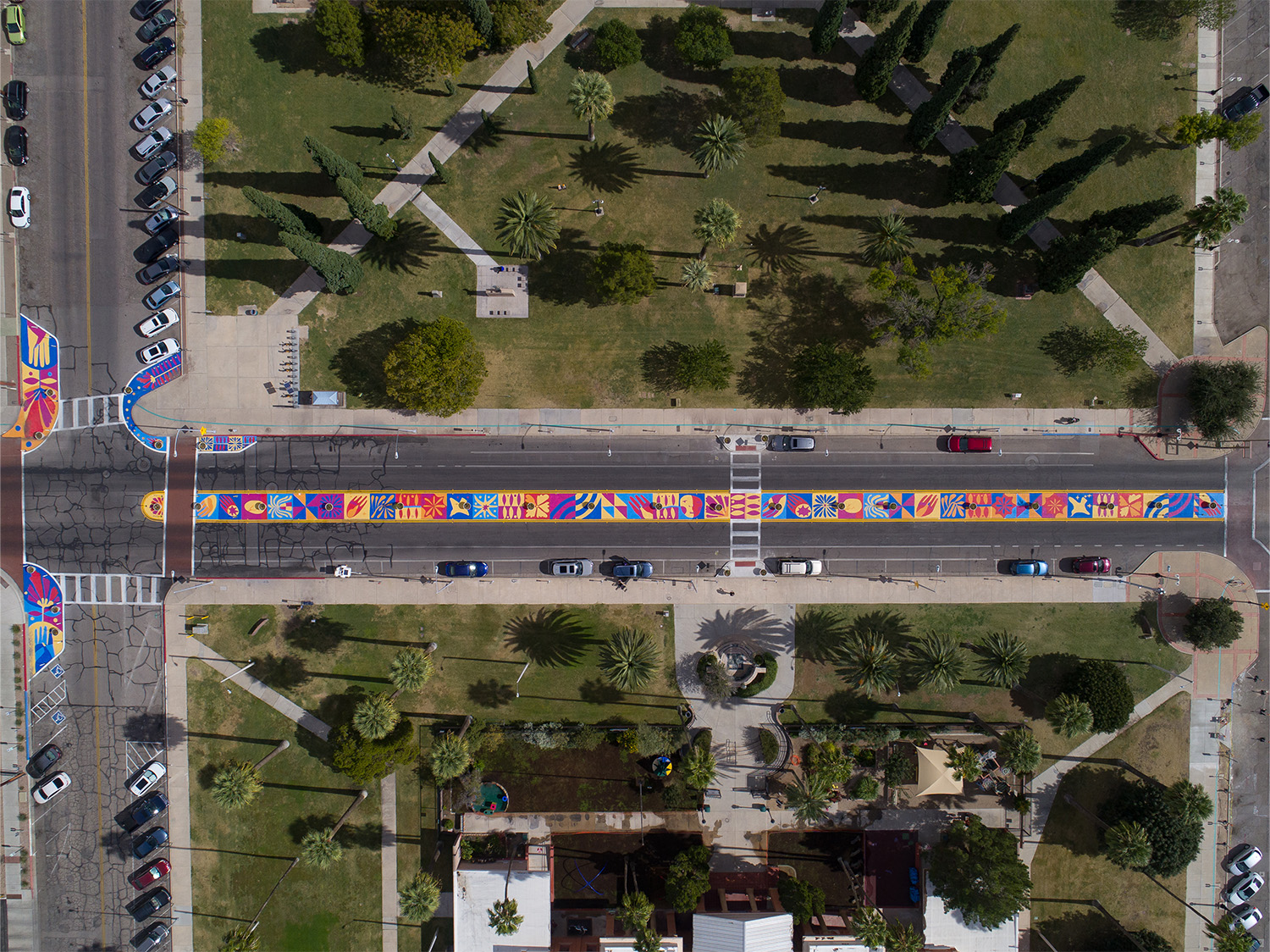 Painting a safer and more joyful gateway to downtown | Asphalt Art
