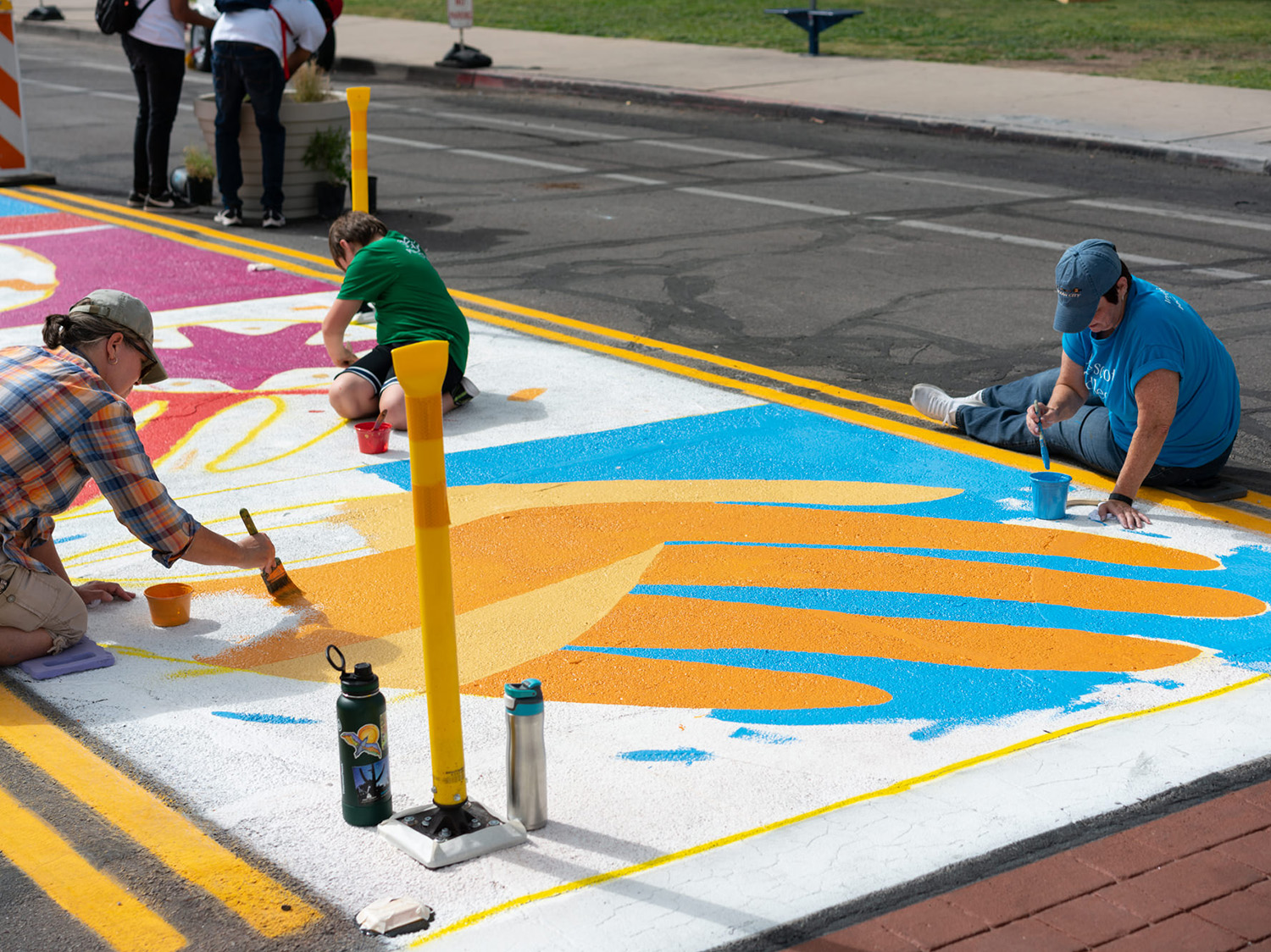 Painting a safer and more joyful gateway to downtown | Asphalt Art