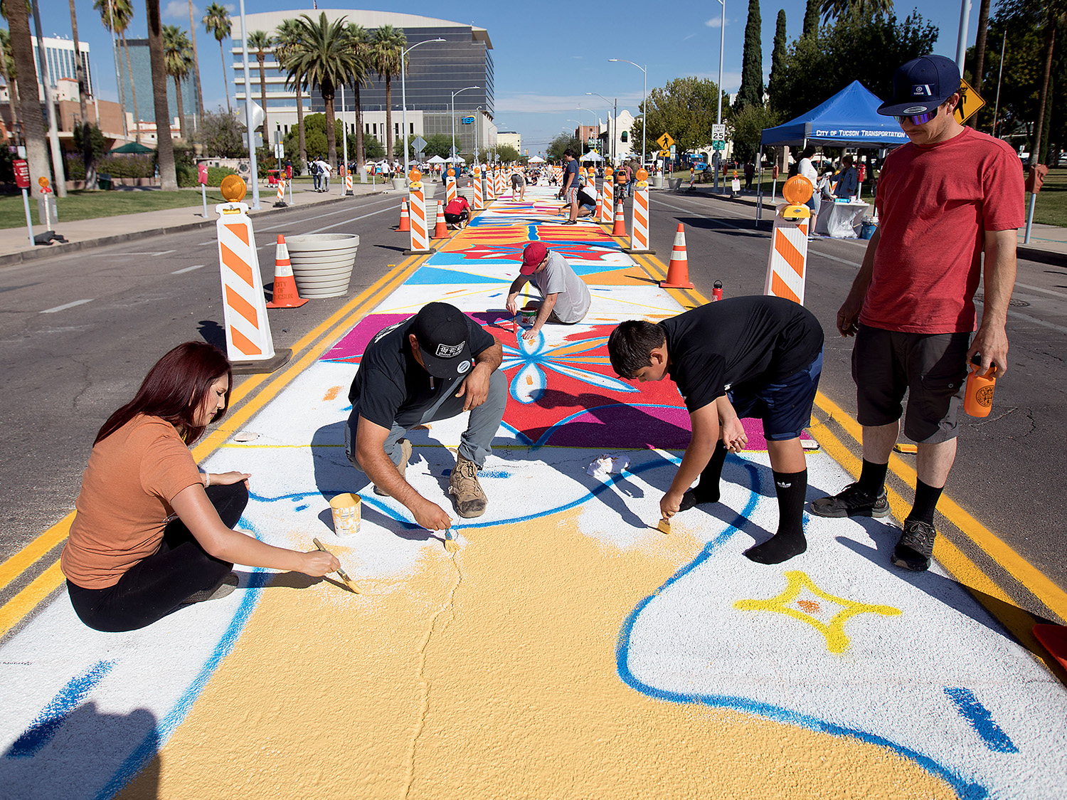 Painting a safer and more joyful gateway to downtown | Asphalt Art
