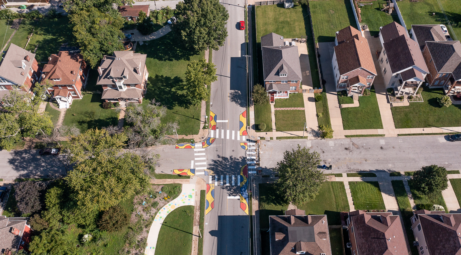 Strengthening community with traffic-calming art | Asphalt Art