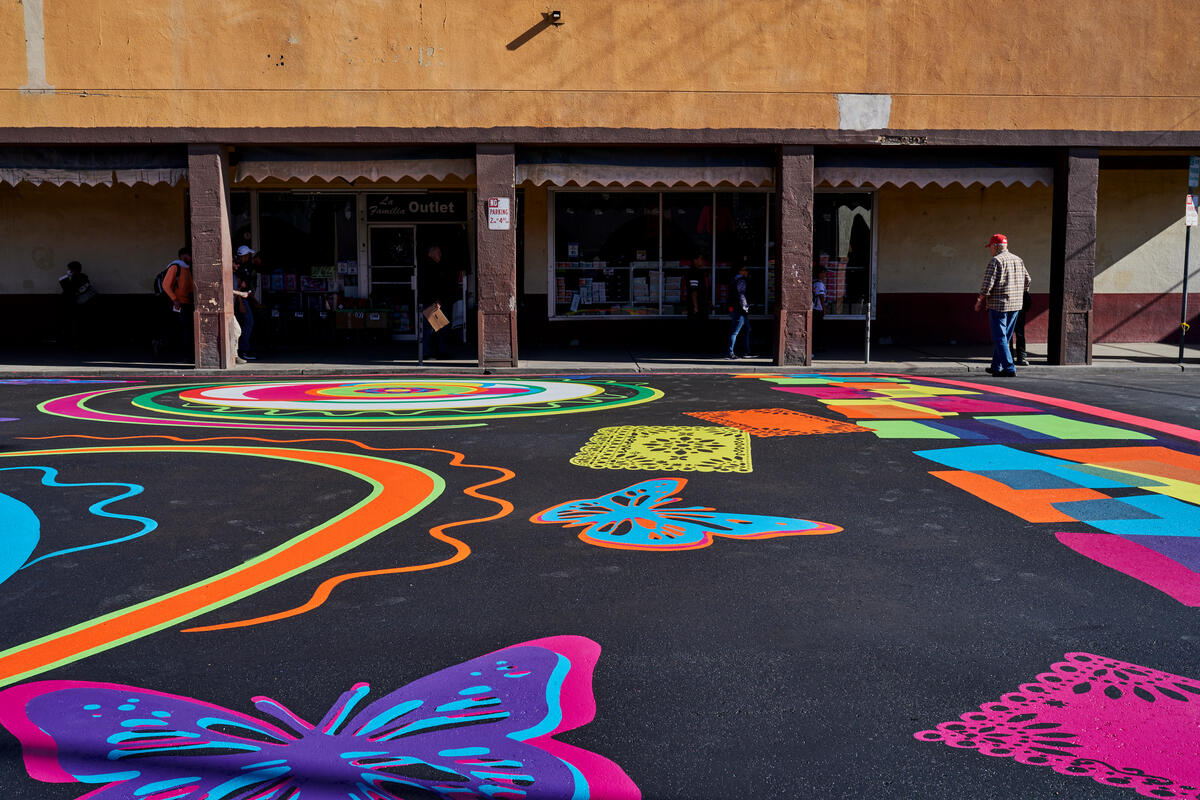 Creating a welcoming plaza at the US/Mexico Border | Asphalt Art