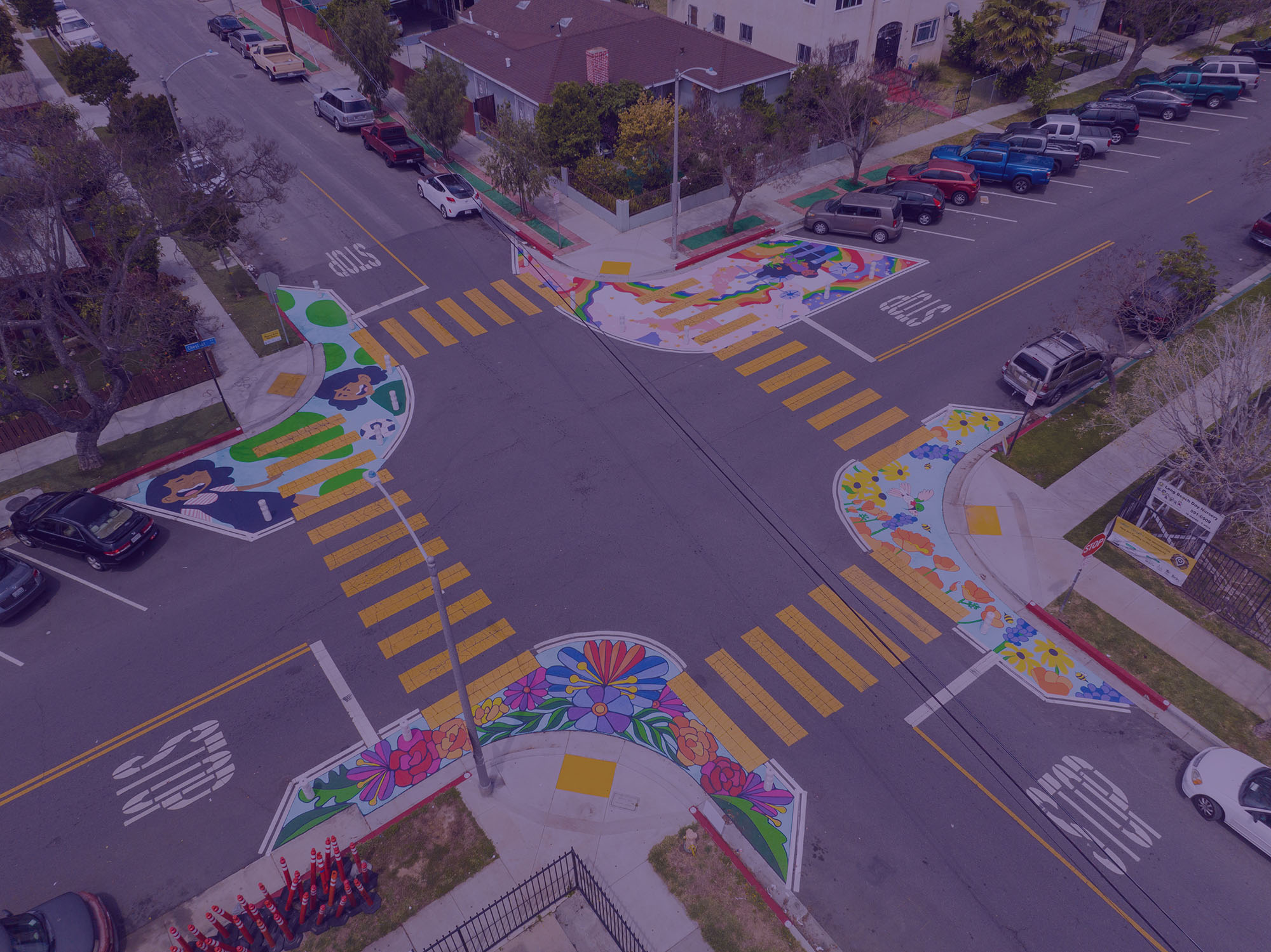 Increasing student safety with traffic calming art | Asphalt Art