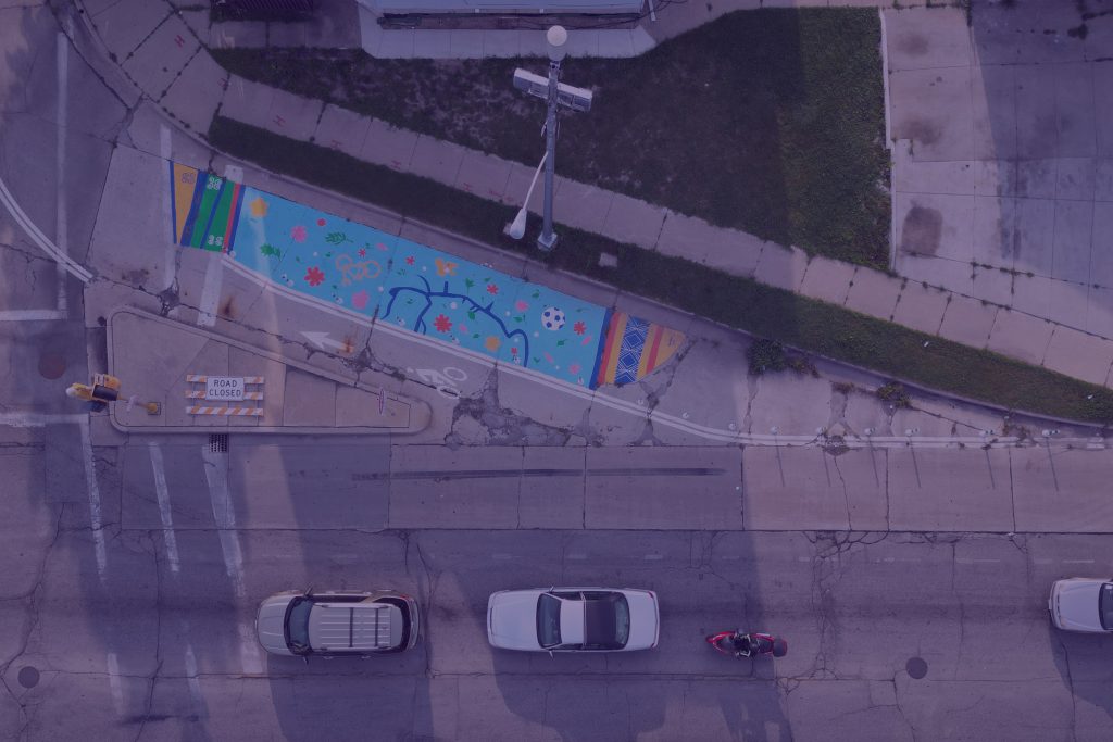 Closing slip lanes for safer street crossings | Asphalt Art