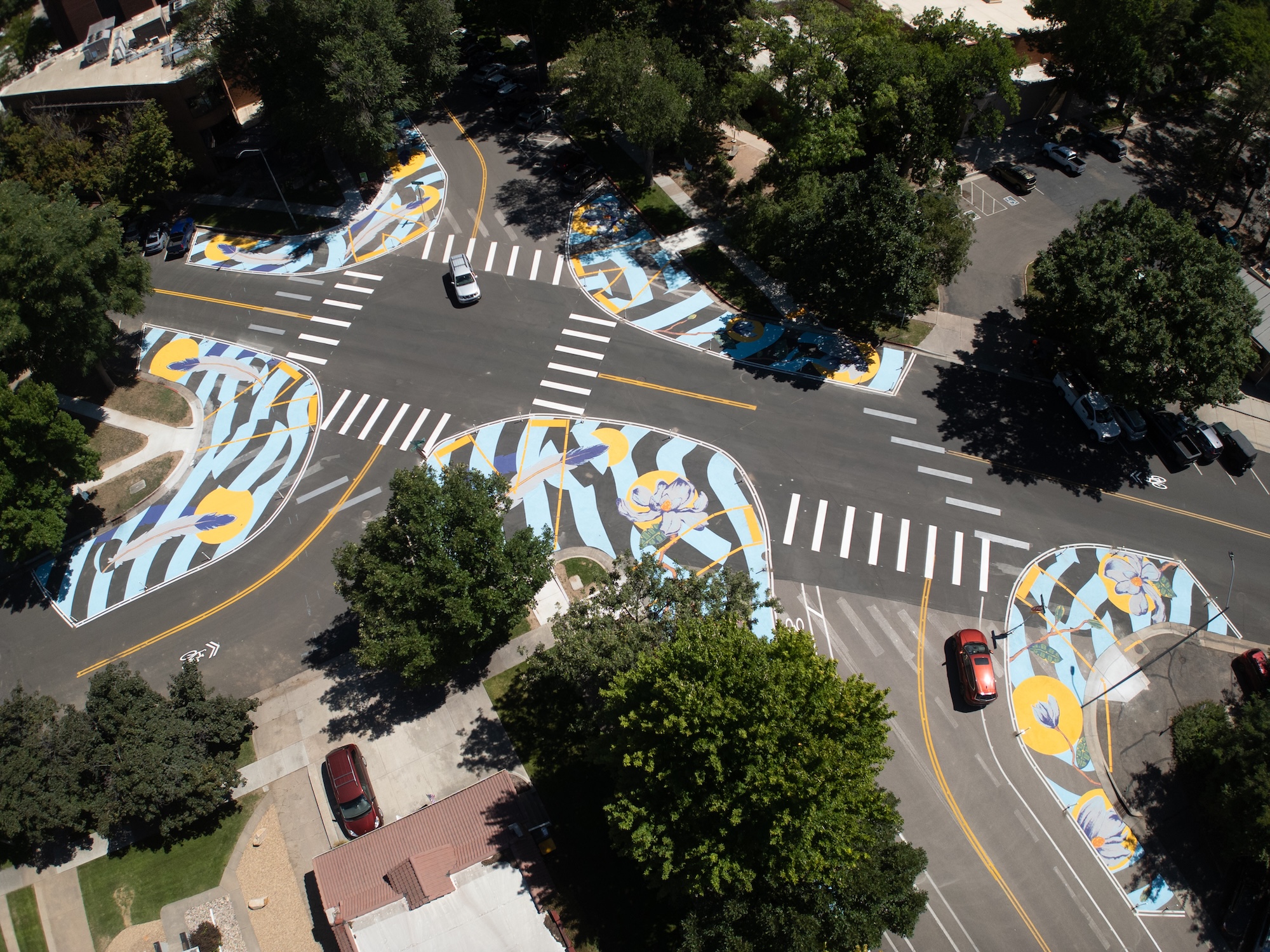 Making a five-point intersection more pedestrian-friendly | Asphalt Art