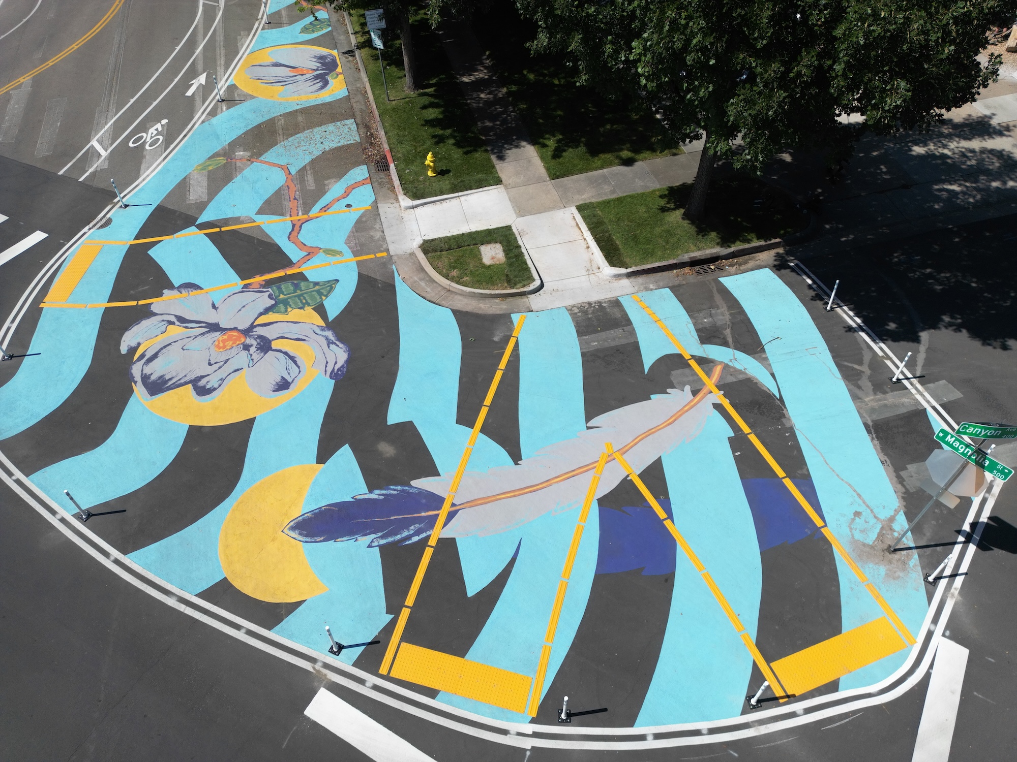 Making a five-point intersection more pedestrian-friendly | Asphalt Art