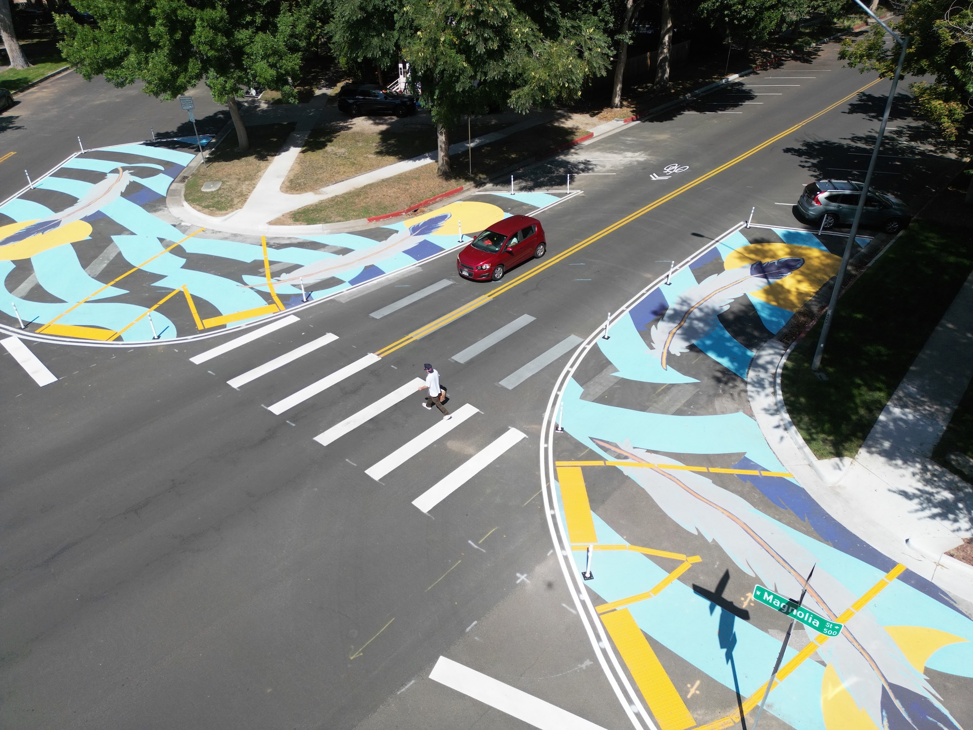 Making a five-point intersection more pedestrian-friendly | Asphalt Art