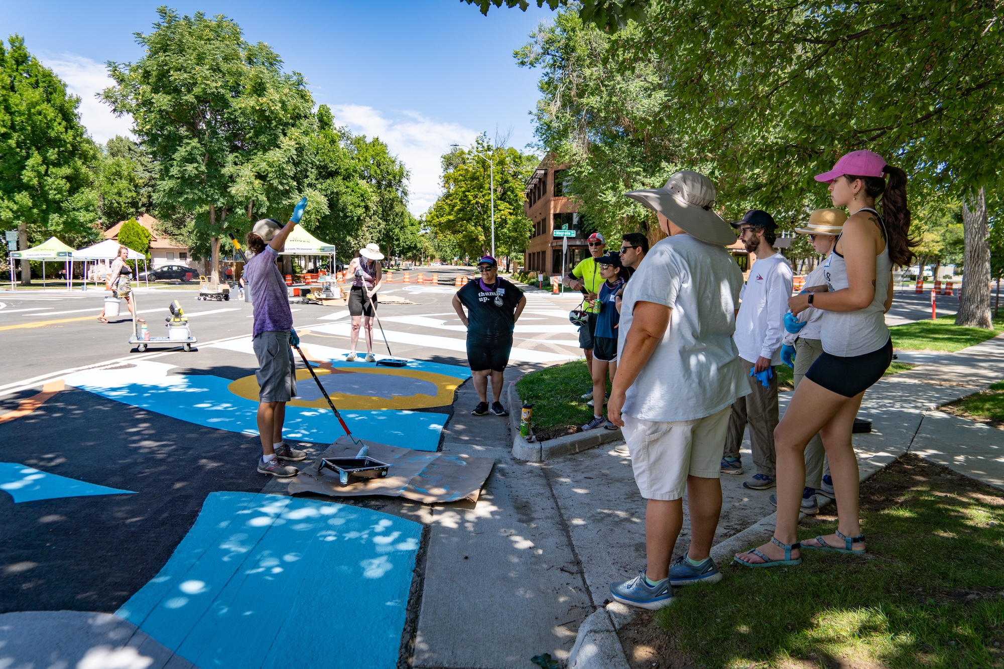 Making a five-point intersection more pedestrian-friendly | Asphalt Art