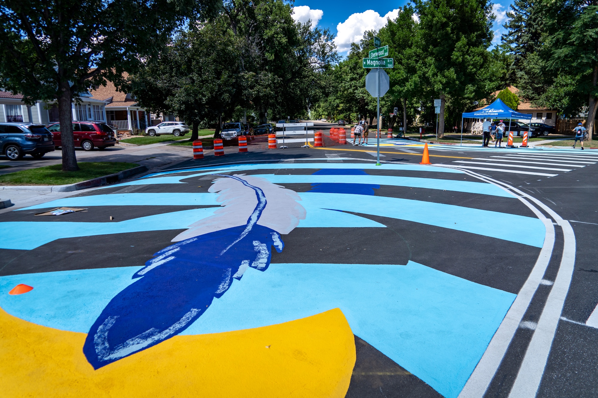 Making a five-point intersection more pedestrian-friendly | Asphalt Art