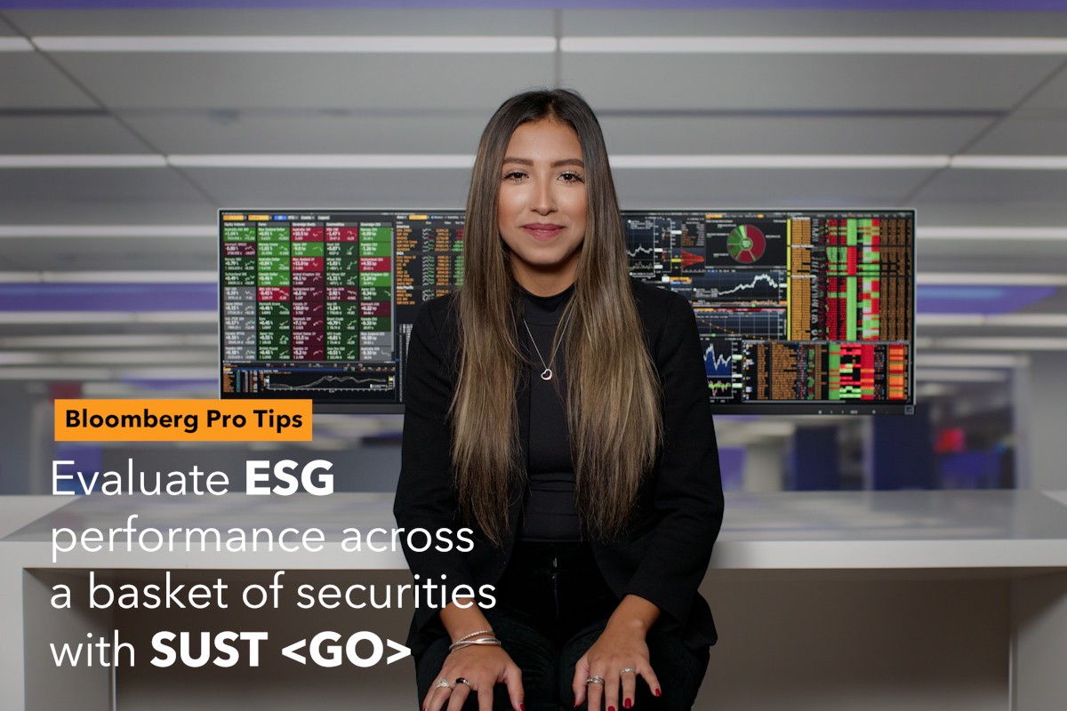 Bloomberg Pro Tips: Evaluate ESG performance across a basket of ...