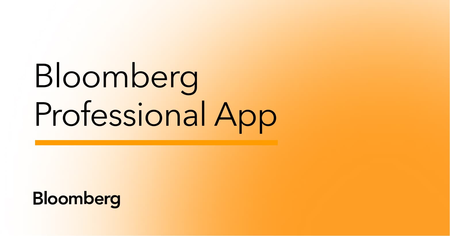 Bloomberg Professional App | Bloomberg Professional Services