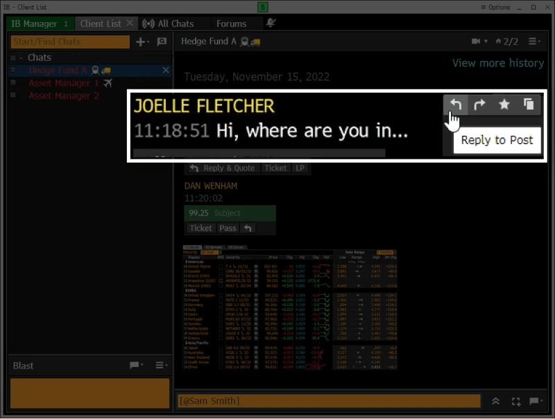 Instant Bloomberg (IB) | Bloomberg Professional Services