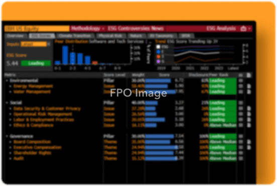 Sustainability Scores | Bloomberg Professional Services