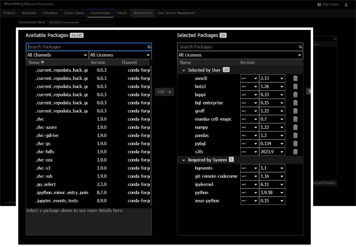 BQuant | Bloomberg Professional Services