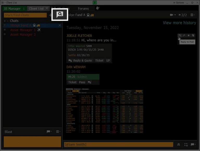 Instant Bloomberg (IB) | Bloomberg Professional Services