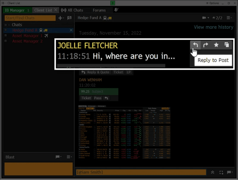 Instant Bloomberg (IB) | Bloomberg Professional Services