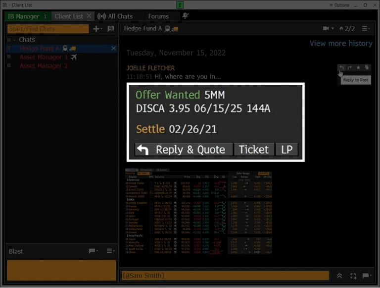 Instant Bloomberg (IB) | Bloomberg Professional Services