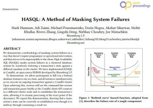 Bloomberg engineers demonstrate Comdb2's HASQL at EDBT 2019 | Bloomberg LP