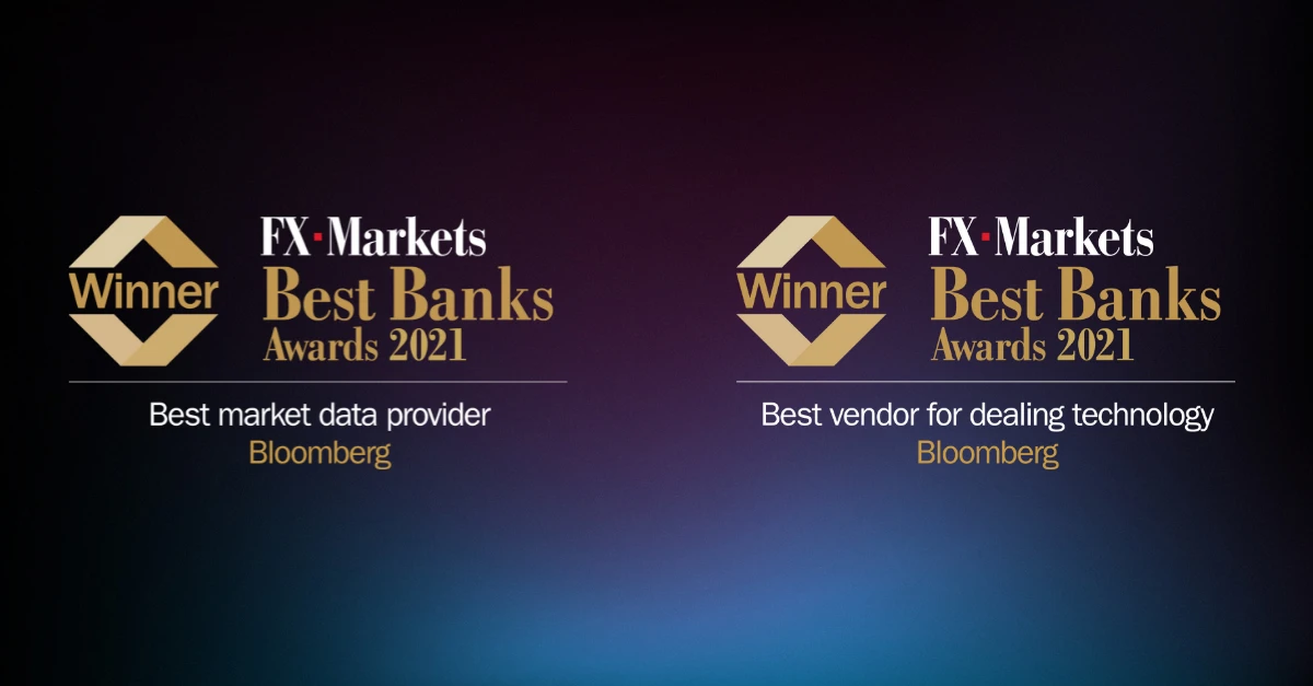 Bloomberg Wins Two FX Markets Best Banks Awards for 2021 | Press ...