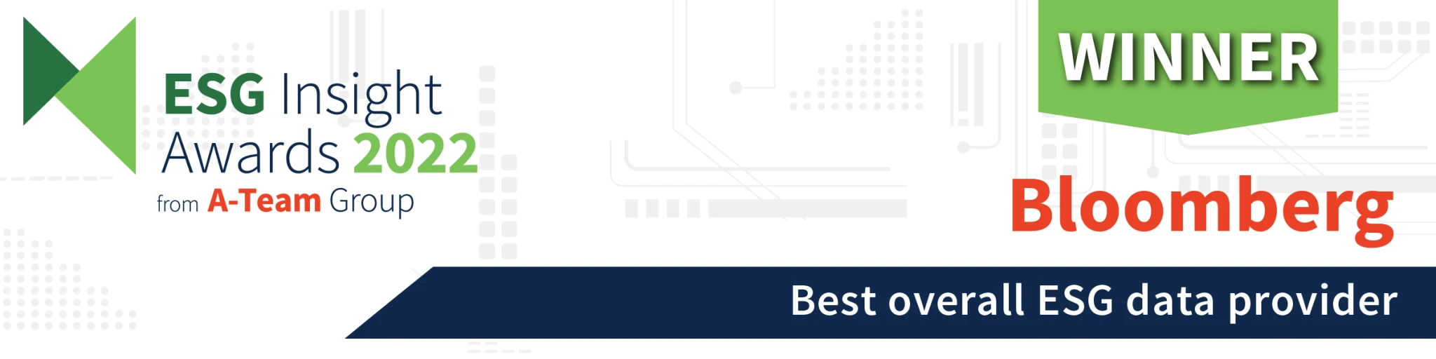 Bloomberg Takes Home Fifth ESG Data Award in 2022 Winning Best Overall ...