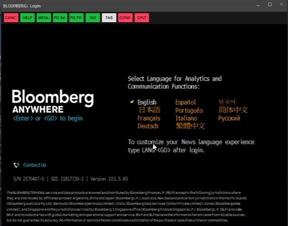 Bloomberg Terminal installation | Bloomberg LP
