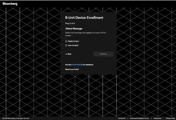 B-UNIT enrollment | Bloomberg LP