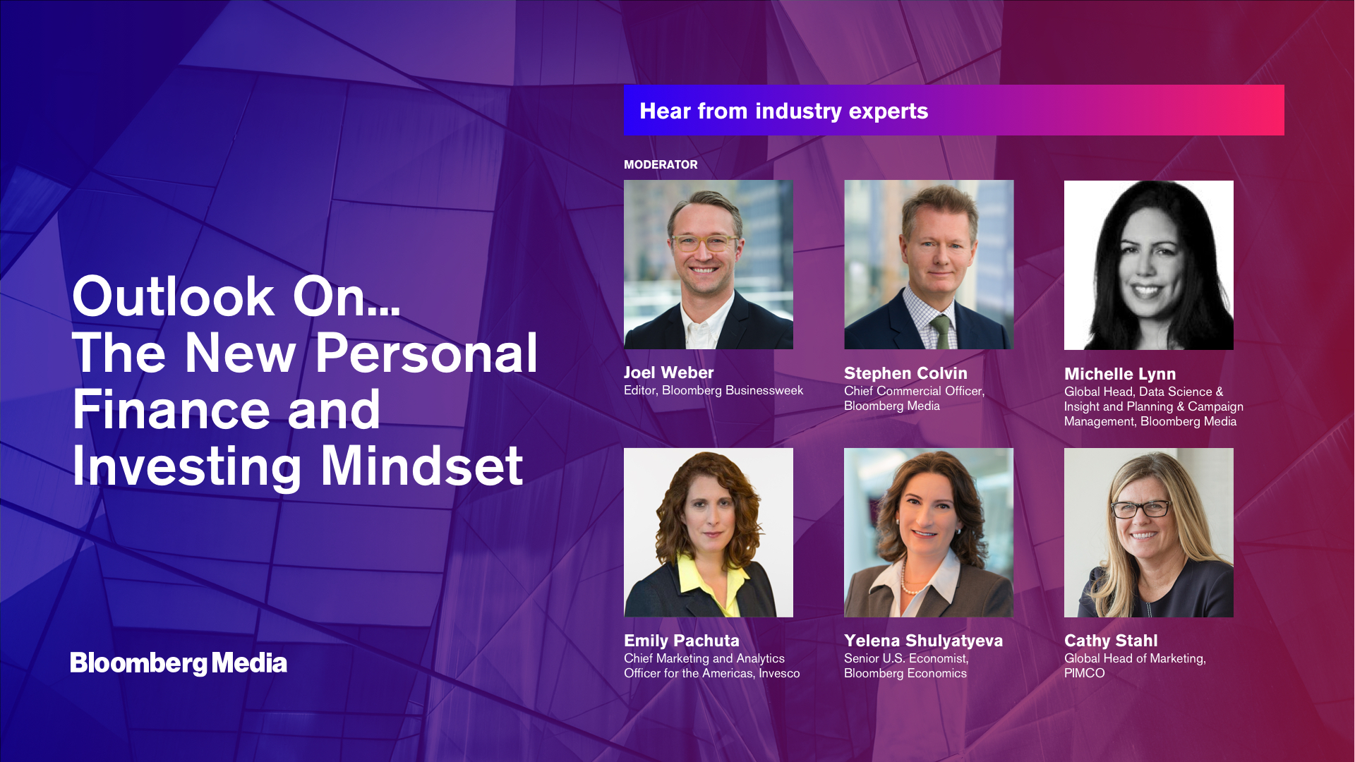 Bloomberg Media hosts Outlook On... The New Personal Finance and ...