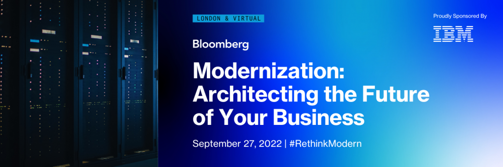 Modernization: Architecting the Future of Business | September 27 | Roundtable | Bloomberg Live