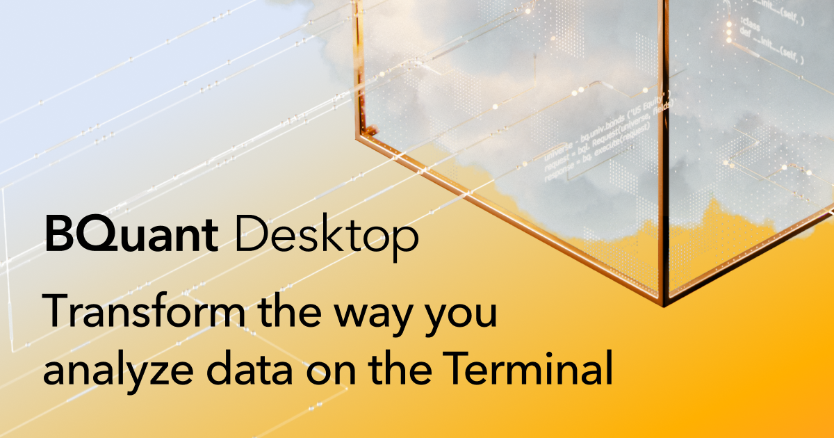 BQuant Desktop | Bloomberg | ブルームバーグ