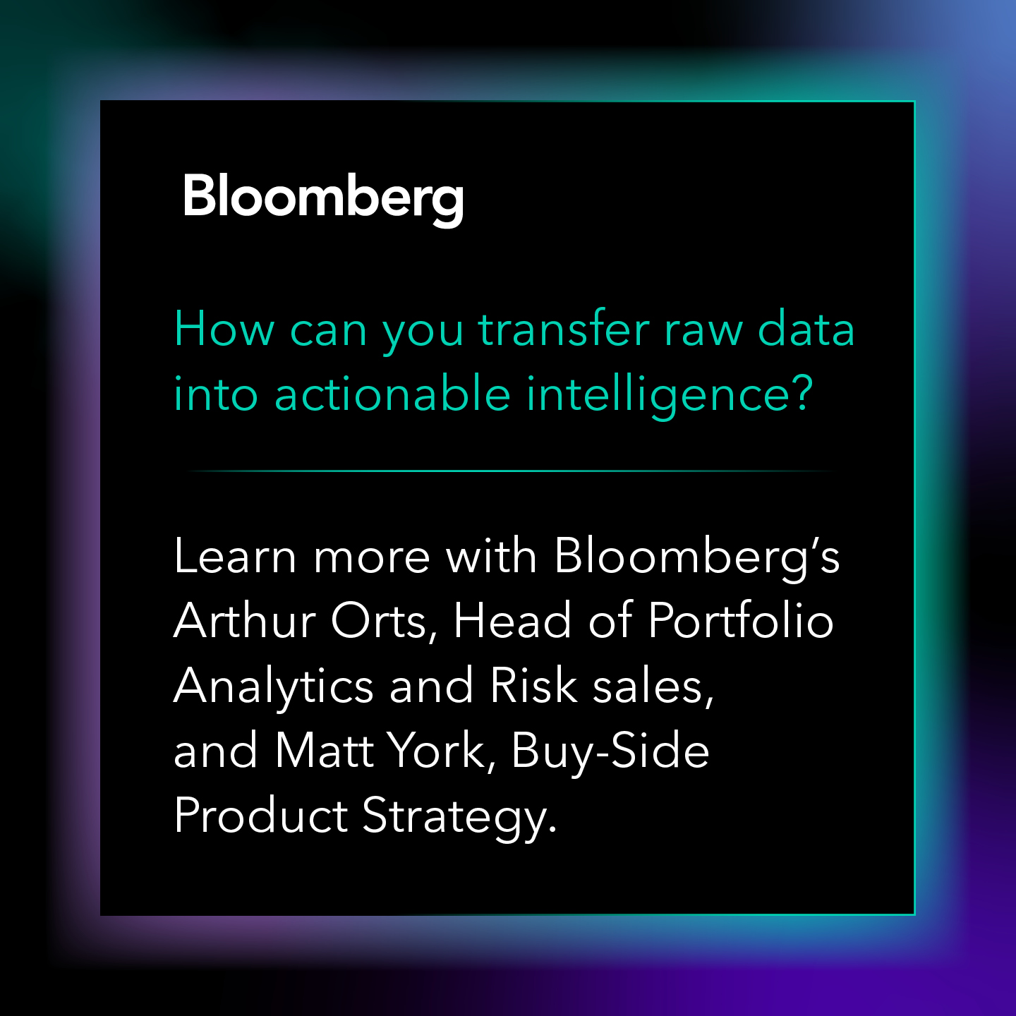 Future-proofing the investment operating model: Unifying data ...