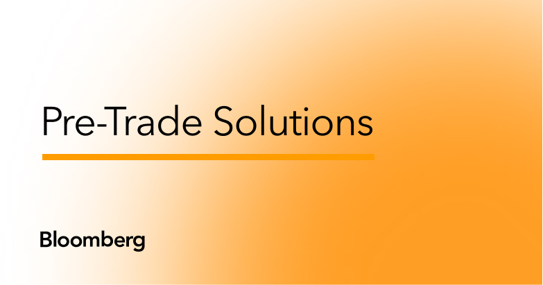 Pre-Trade | Bloomberg Professional Services