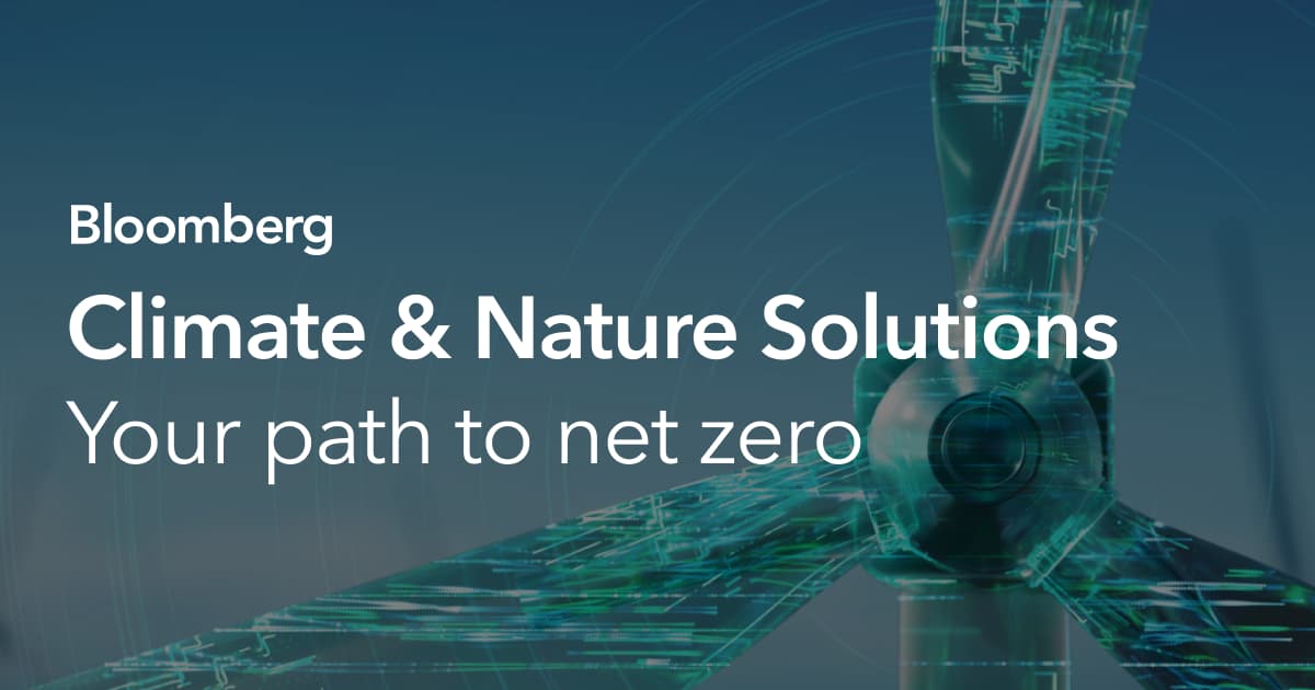 Climate and Nature Solutions | Bloomberg Professional Services