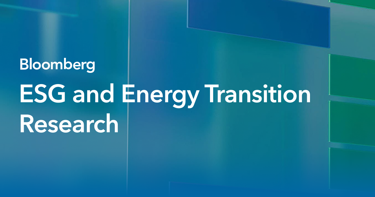 ESG and Energy Transition Research | Bloomberg Professional Services