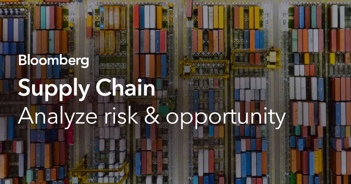 Supply Chain | Bloomberg Professional Services